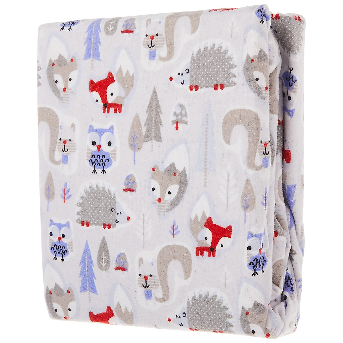 Winter Park Fitted Crib Sheet - 100% Cotton; White, Tan, Gray, Pink, Orange, Blue, Yellow, Brown; Fully Elasticized; 10-Inch Pockets; Fits Standard Crib Mattress 28 in x 52 in;