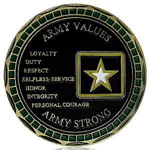 US Army Challenge Coin Army Soldier Values Military Coin