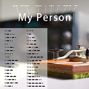 SANNYRA My Person Morse Code Bracelet for Women - Matching Bracelets for 2 Couples - Secret Message Friendship Handmade Adjustable Bracelet Jewelry