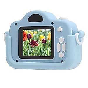ciciglow Kids Camera, 2 inch Touch Screen Removable Silicone Sleeve for 3 to 12 Years Old Boys and Girls Birthday(Blue)