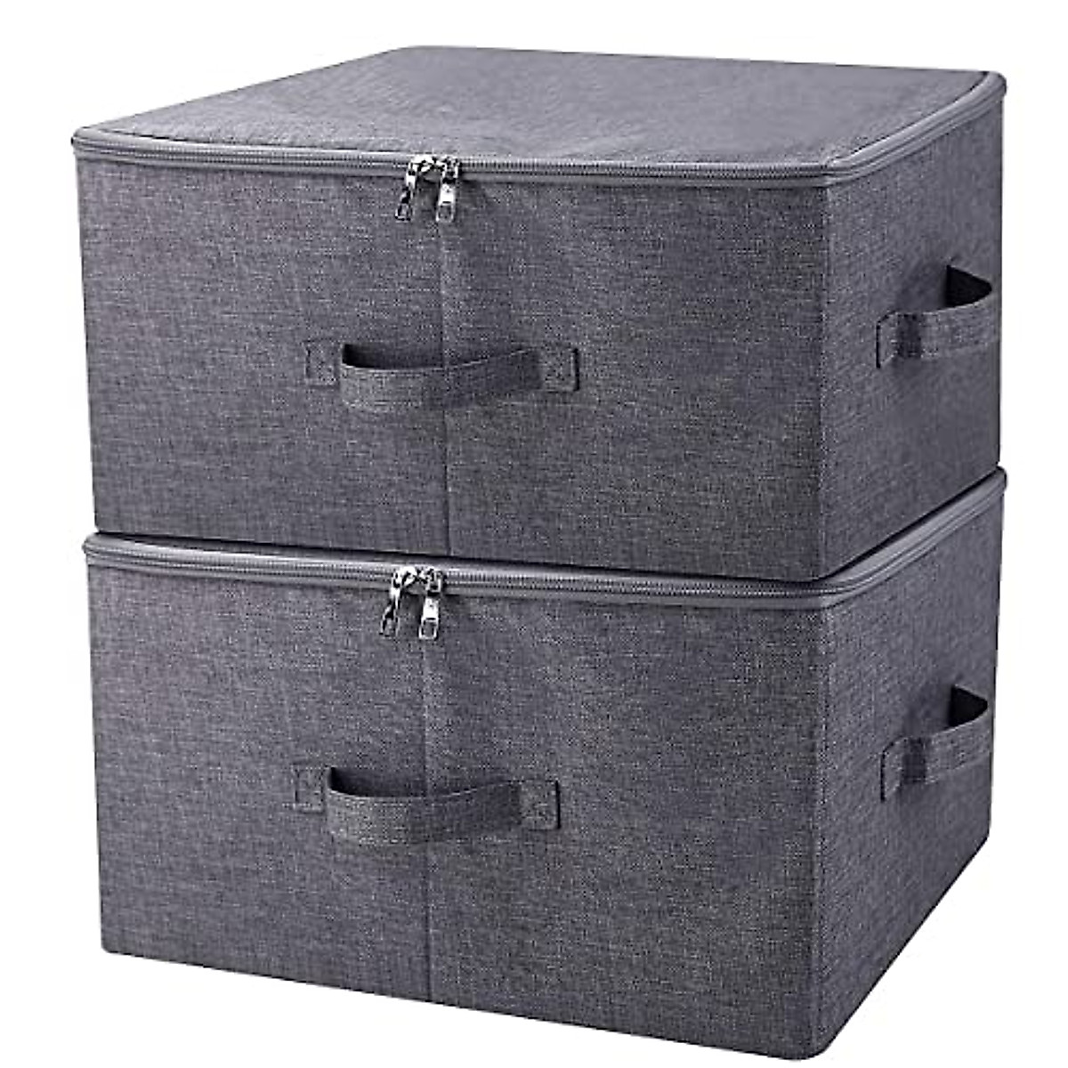 iwill CREATE PRO Underbed Storage Containers, 2pcs Storage Bins, Black Gray