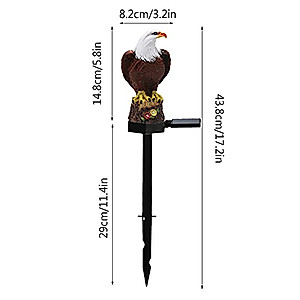 Molyveva Lamp Solar Courtyard Plug Lamp Outdoor Decoration Garden Ground Home Decor (White, Free Size)