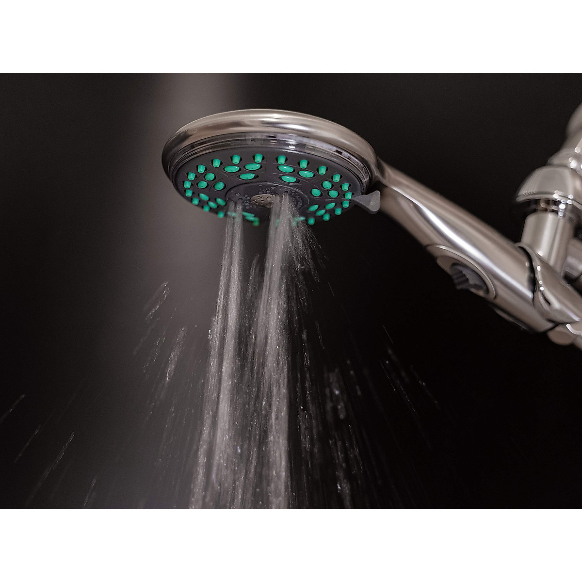 Dura Faucet Premium RV Handheld Shower Wand and Hose Kit - Eco-Friendly On/Off Switch (Brushed Satin Nickel)