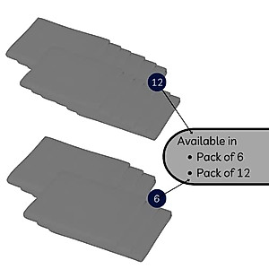 Clovefry Toddler and Preschool Cot Sheets - Daycare/Pre-School Cot Sheet - Corner Elastic Loops - Cot Bed Fitted Sheet - Poly Cotton Surface Set of 6 (22" W X 52" L) - Dark Grey