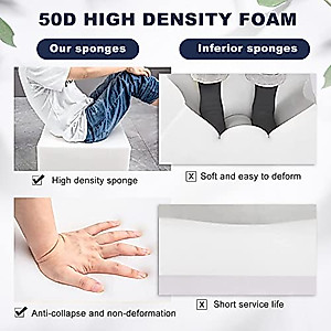 Bench Cushion 36×20×2inch,Bench Pad with Non-Slip Bottom,Indoor/Outdoor Thickened Foam Furniture Cushions for Garden Patio Bench Swing,Bay Window Seat Pads,Washable Sofa Cushion