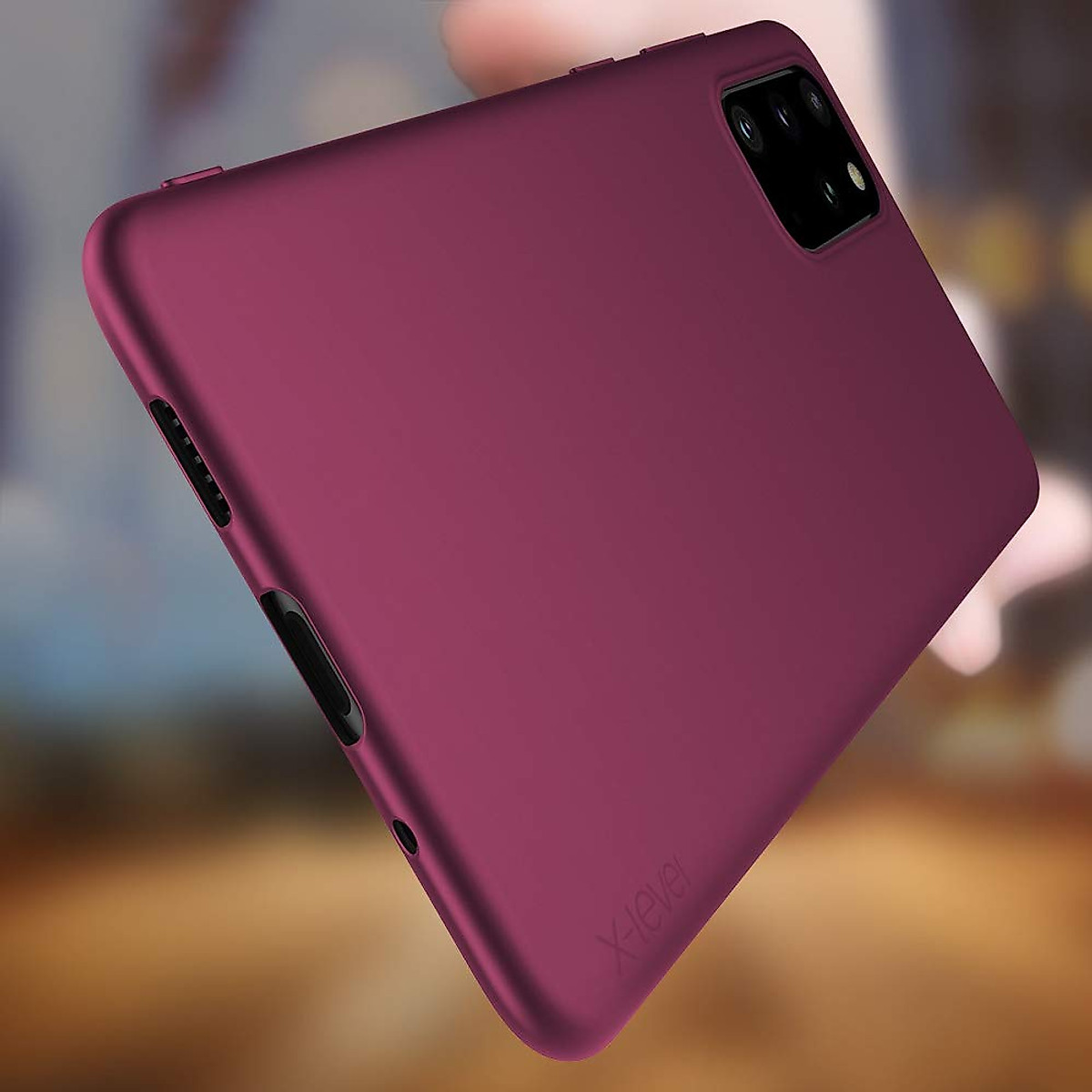 X-level Samsung S20+ Plus Case/S20+ Plus 5G Case, Slim Fit Soft TPU Thin S20 Plus Mobile Phone Cover Matte Finish Coating Phone Case Compatiable Samsung Galaxy S20+ /S20+ 5G Case-WineRed