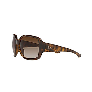 Ray-Ban Rb4347 Powderhorn Square Sunglasses, Havana/Brown Gradient Dark Brown, 60 mm