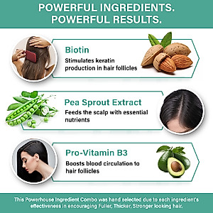 Biotin Shampoo for Thinning Hair and Hair Loss, Biotin Shampoo and Conditioner, Hair Loss Shampoo & Hair Thickening Shampoo for Men, Amazing Hair Thickening Shampoo for Men & Women - Pureauty Naturals