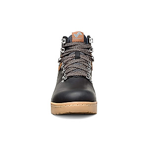 Forsake Patch - Women's Waterproof Premium Leather Hiking Boot (7 M US, Black/Tan, numeric_7)