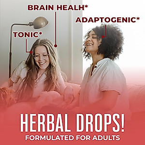 MaryRuth's Herbal Supplement for Brain Function | Boost Energy | Memory | Vitality USDA | Ginseng with Ashwagandha | Eleuthero and Maca Root Extract | 1 Fl Oz