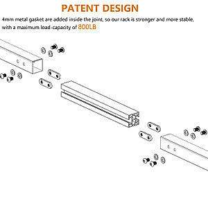 Universal Van Ladder Roof Racks, 3 Bars, Adjustable Matte Coating Van Rack with Ladder Stoppers, Fit Chevy Express Fullsize Van 1996-Up,Suitable for Vans with Rain Gutter,800LB Load-capacity