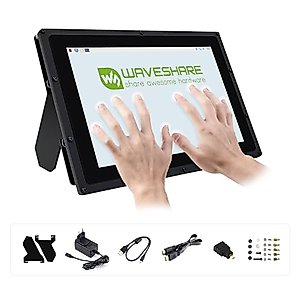 Waveshare 10.1 inch Capacitive Touch Screen LCD IPS Screen 1280x800 Hardware Resolution Supports Multi Mini-PCs and Multi Systems