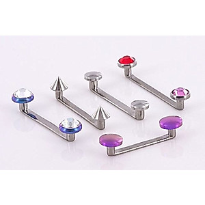 Painful Pleasures 14g Internally Threaded Flat Titanium Surface Barbell with 2mm Rise - 16mm ~ 5/8"