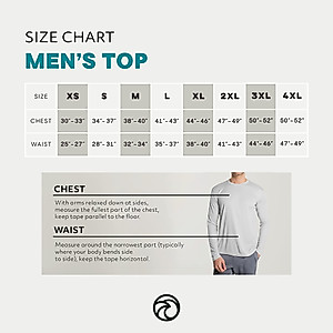 Vapor Apparel Men's Fish Flag Solar Outdoor UPF 50+ Long Sleeve T-Shirt, UV Sun Protection for Fishing, Running, Hiking, Pearl Grey, Large