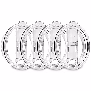 Amgkonp 4PACK Tumbler Replacement Lids 20oz,Spill proof Tumbler Lids for YETI Rambler,Old Style RTIC,SUNWILL and CIVAGO Coffee Tumble,BPA free