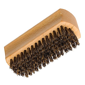 Redecker Wild Boar Bristle Nubuck Leather Shoe Brush, Oiled Beechwood Handle, 3-3/4-Inches Long, Made in Germany