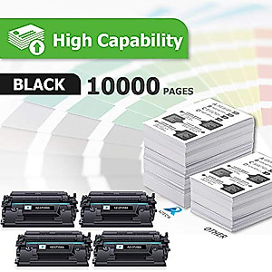 Aztech Compatible Toner Cartridge Replacement for HP 58X CF258X 58A CF258A Laserjet Pro M404n M404dn MFP M428fdw M428dw Printer (Black, 4-Pack)