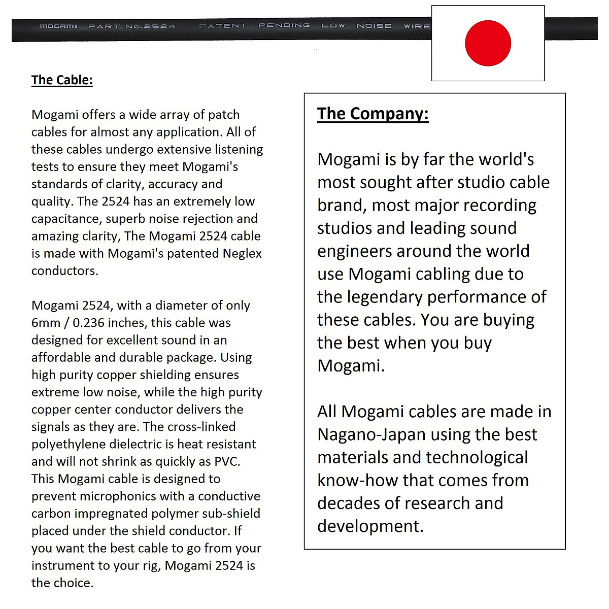 WORLDS BEST CABLES 3 Units - 6 Foot -Pedal, Effects, Patch, Guitar Instrument Cable Custom Made Made Using Mogami 2524 Wire and Neutrik-Rean NYS224BG Gold ¼ inch (6.35mm) TS Plugs