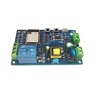 ESP32-C3 Single-Channel Wireless Fidelity Relay Switch Development Board ESP-C3-12F Remote Switch Control Module Supporting AC 90V-250V & DC 7V-12V Power Supply 4M Byte Flash