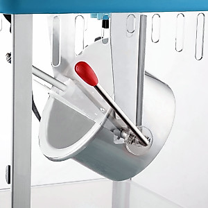 Pop Pup Popcorn Machine - 2.5oz Tabletop Movie Theater Popcorn Popper with Stainless-Steel Kettle and Serving Tray by Great Northern Popcorn (Blue)