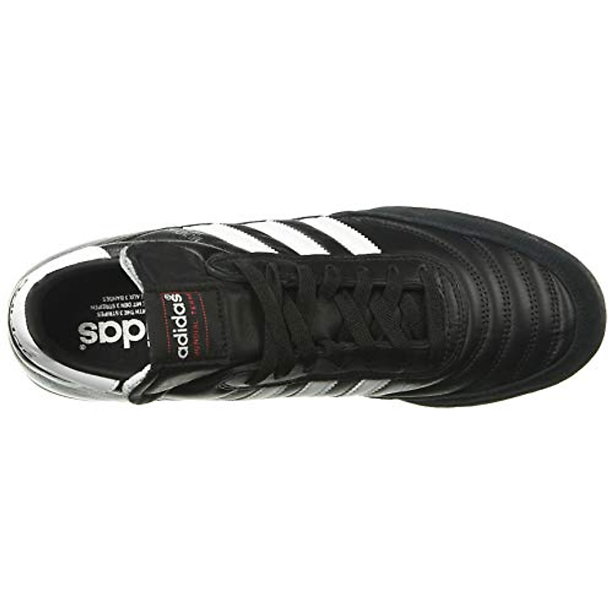 adidas Performance Men's MUNDIAL TEAM Athletic Shoe, black/white/red, 10 M US