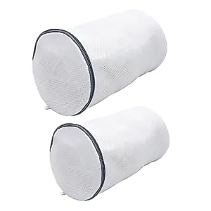 PRETYZOOM 2pcs Shoe Bag Sock Sneakers Wash Machine Bag Laundry Mesh Bags Travel Laundry Bag Laundry Bag for Travel Washing Machine Bag Bra Washer Bag Dryer Shoe Washing Bag White Polyester