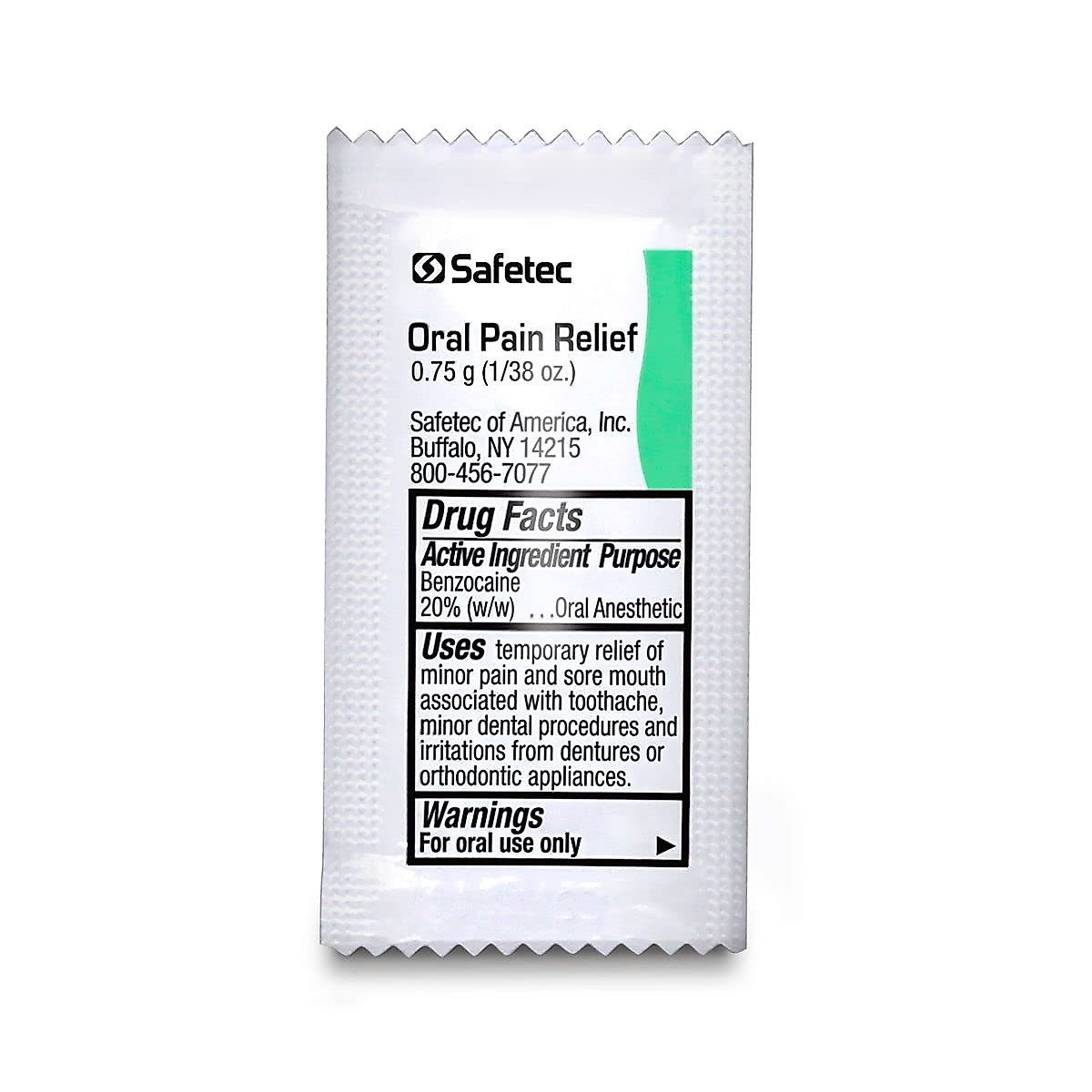 Oral Pain Relief, 0.75 Gram Packets (Box of 144)