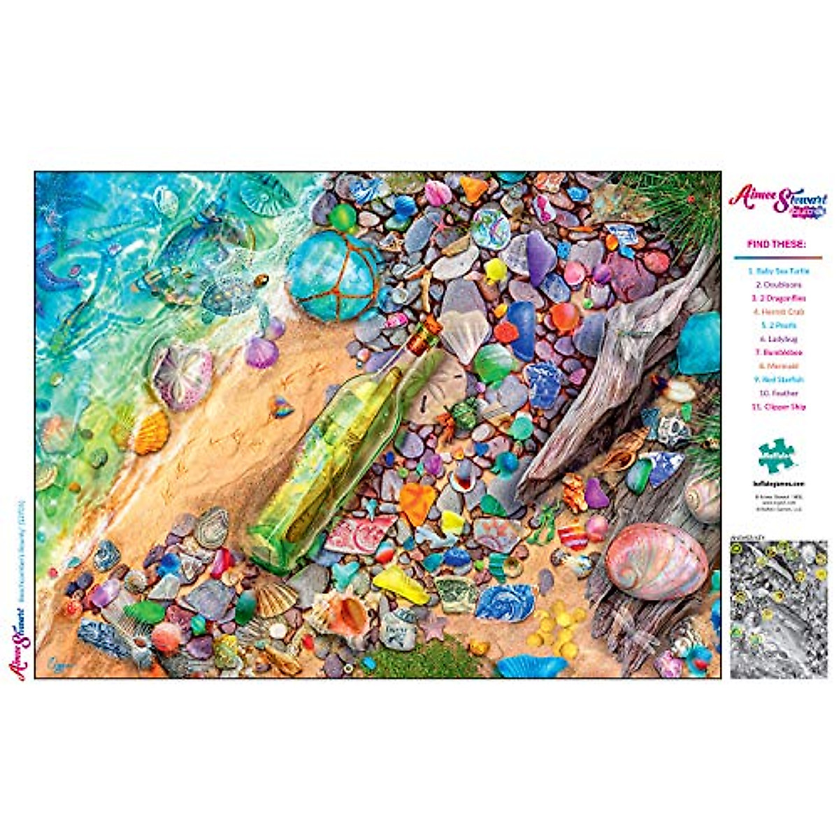 Buffalo Games - Aimee Stewart - Beachcomber’s Bounty - 1000 Piece Jigsaw Puzzle
