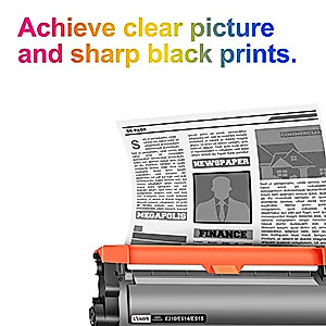 Uniwork Compatible Toner Cartridge Replacement for Dell E310dw P7RMX PVTHG 593-BBKD E310 E514 E515 use for E310DW E515DW E514DW E515DN Printer Tray, 4 Black