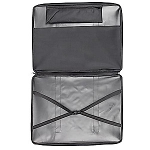 JJRING Art Portfolio Case, Wire Framed Nylon Portfolio Tote, Art Storage Bag in 37 Inches by 28 Inches, Great Art Carrying Bag for Artworks, Posters, Drawings, Prints(Black)