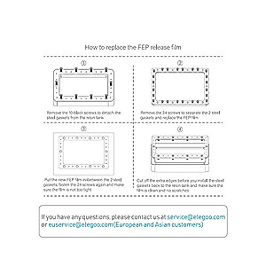 ELEGOO 5PCs FEP Release Film Mars LCD 3D Printer 140x200 MM 0.15mm Thickness