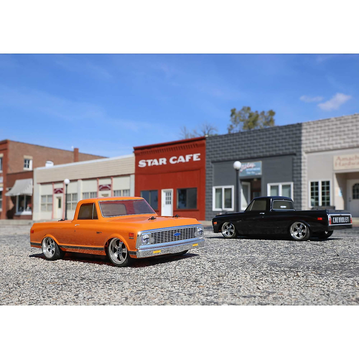 Losi RC Truck 1/10 1972 Chevy C10 Pickup Truck V100 AWD RTR Batteries and Charger Not Included Black LOS03034T2