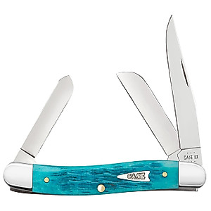 Case xx Knives Stockman Jigged Sky Blue Bone 50642 Stainless Pocket Knife