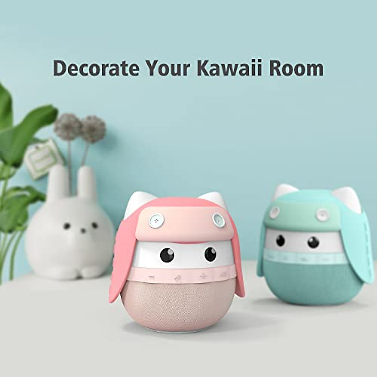 ASIMOM Kids Bluetooth Speaker, Rhyme Cute Speaker, Wireless Stereo Pairing, 15H Playtime, Gifts for Girls, Teens, Teenage, Women-Pink 02