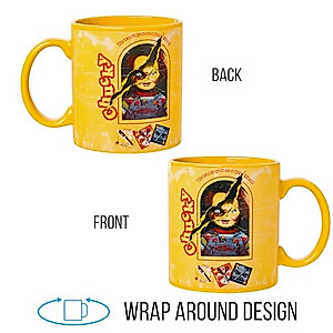 Silver Buffalo Chucky Horror “He Wants You as a Best Friend” Ceramic Mug, 20 Ounces