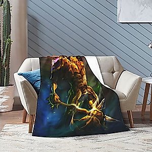 Anime Blanket Unisex Throw Blanket Flannel Blankets for Bedding Couch Sofa Living Room Throws ​All Season 80"x60"