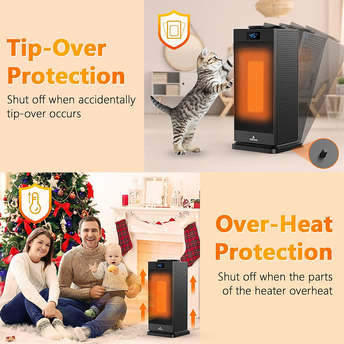 Portable Air Conditioners, 3-IN-1 Evaporative Swamp Cooler Air Conditioner, 4 Modes & 3 Speeds, 12H Timer, LED Display, Remote & Touch Control, 4 Wheels with Latches, Swamp Cooler for Bedroom,Indoor