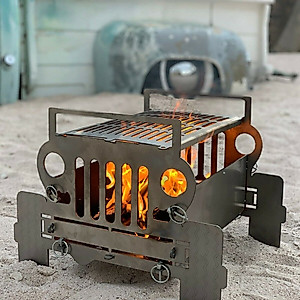 Fire Pits & Bowls, Multifunctional BBQ Grill Table, Garden Patio Heater, Outdoor Firepit Bowl for Camping Picnic Backyard Bonfire