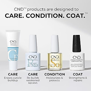 CND SolarOil Cuticle Oil, Natural Blend Of Jojoba, Vitamin E, Rice Bran and Sweet Almond Oils, Moisturizes and Conditions Skin, Pack Of 1, 0.25 Fl Oz