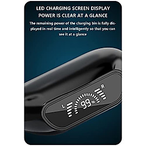 Wireless Earbuds Bluetooth 5.3 in-Ear High Sound Quality Light-Weight Earbuds Built-in Microphone,Waterproof Immersive Premium Sound Headset with Charging Case for Sports Open Ear Headset (Black)