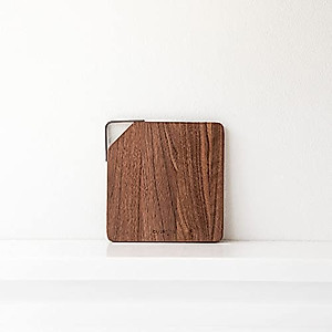 Trivets for Hot Pots and Pans, 2 Pack, North American Black Walnut Wood, Coaster, Heat Resistant Surface and Countertop Protection for Kitchen and Dining Room, Decorative Hot Dish Holder