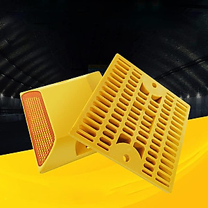 IoF 3-Pack Reflective Lane Markers Lane Reflector Reflective Road Pavement Markers (4 x 4 Inch) Asphalt Markers Suitable for Speed Bumps,Sidewalks,Crosswalks,Highways and Driveways with Anchor Bolts