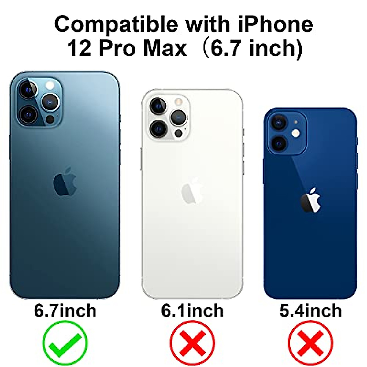 True Wireless Earbuds Bluetooth Headphones and iPhone 12 Pro Max Case 6.7 inch 2021 Heavy Duty Protective Armor Shockproof Case Noise Cancelling Earphones Stereo Bass Built-in Mic Bluetooth Headphone
