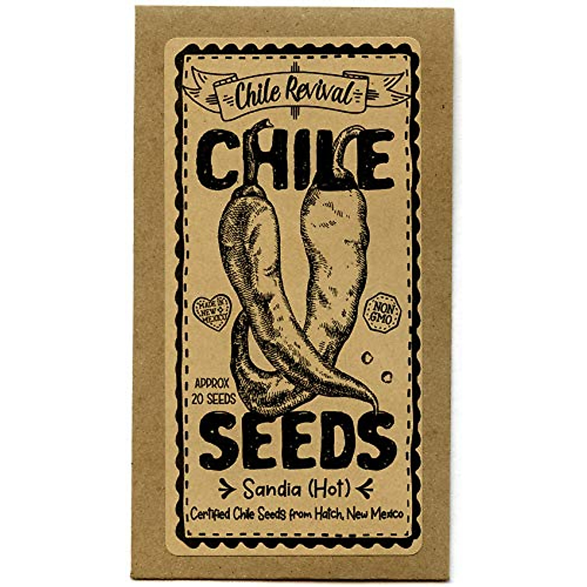 Hatch Chile Seeds from Chile Revival - Qty 80 (4 Pack-One of Each Heat Level)