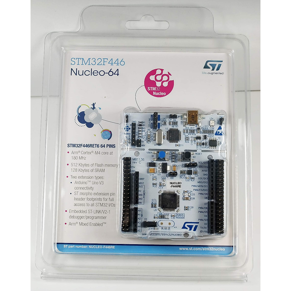 STM32 Nucleo Development Board with STM32F446RE MCU NUCLEO-F446RE