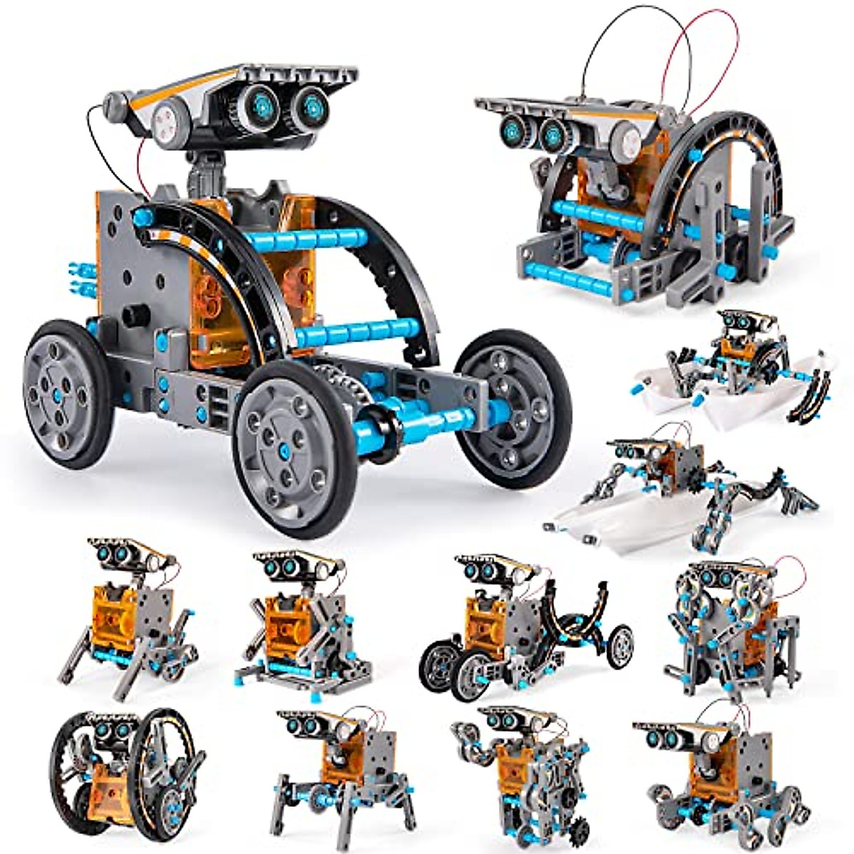 12-in-1 Science Solar Robot Kit for Kids,STEM Educational DIY Solar Powered Building Toys Experiment Set for 8 9 10 11 12 13 14 Years Boys and Girls