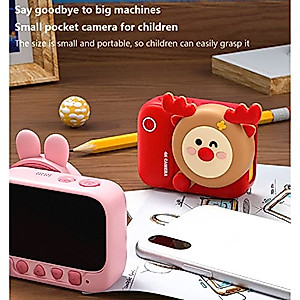 LINXHE Kids Camera - Digital Children Camera 48M 1080P Video Camera Toddler Boys Girl, 2.4 inch HD Screen Toys Christmas Birthday Gifts for Boy Girl (Color : Pink-1)