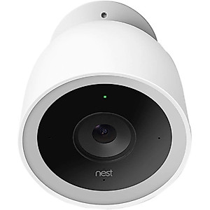 Google - Nest Cam IQ Outdoor Security Camera, NC4100 - White (Renewed)