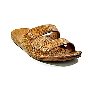Hawaii Moses Unisex Rubber Slide on Jesus Sandal Slippers (9, Brown)