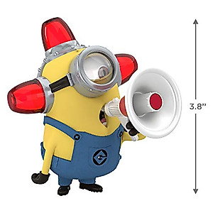 Hallmark Keepsake Christmas Ornament 2020, Despicable Me Minion Peekbuster With Motion-Activated Light and Sound (2499QXI2741)